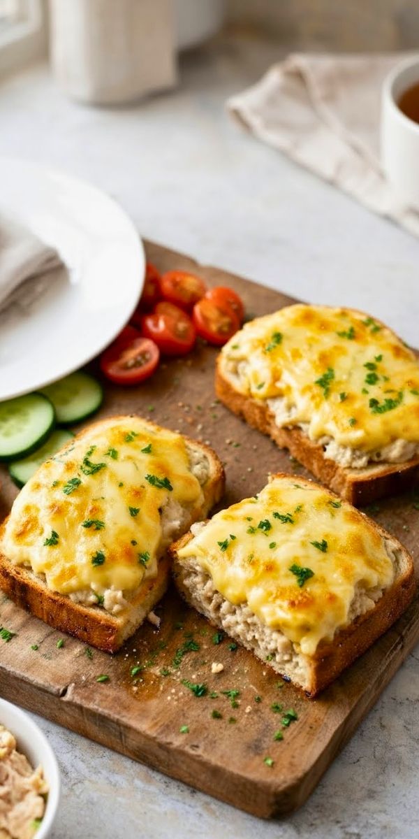 Open Faced Tuna Melt Recipe - Dive Crave